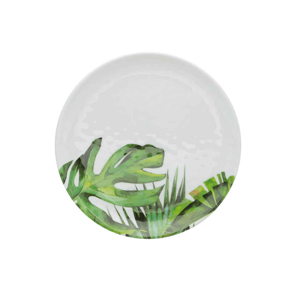 Prato De Melamina Sobremesa - Leaves - coqueluchecasa