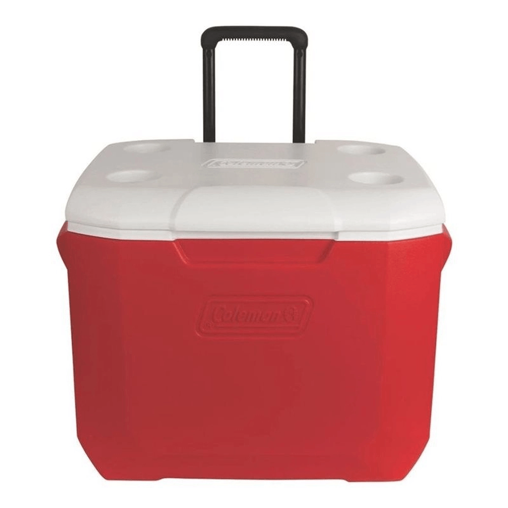 Cooler Térmico Com Roda 56,7 Litros Vermelho - Coleman - coqueluchecasa
