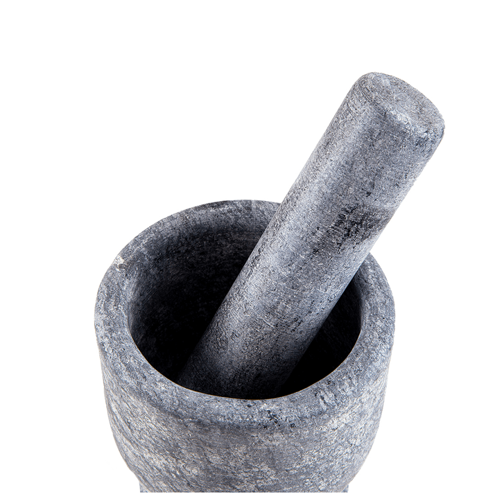 Mortar Com Pilão De Pedra Sabão M 8X11cm - Rei Das Panelas - coqueluchecasa