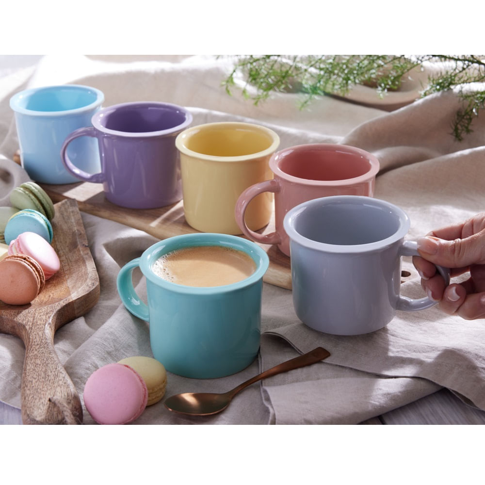 Caneca Candy Color Verde 280Ml - Corona - coqueluchecasa