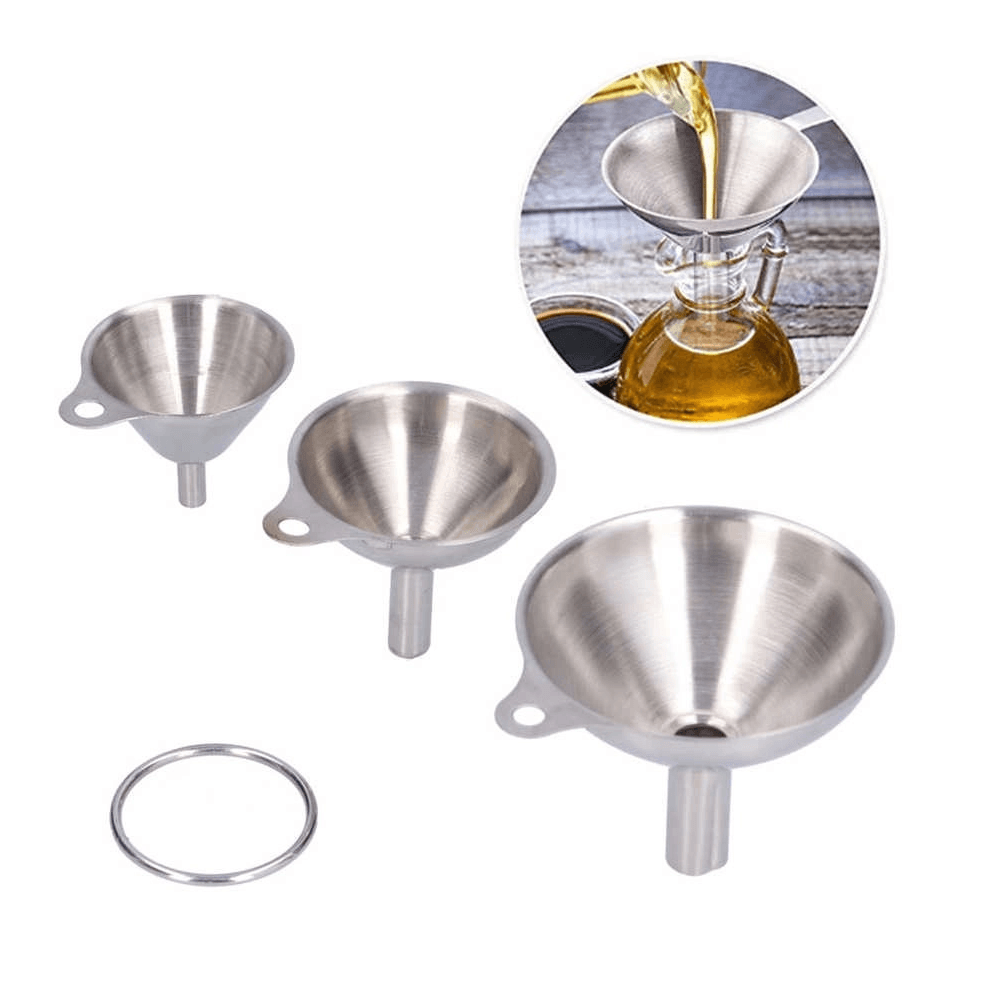 Funil Inox 3 Peças - Hércules - coqueluchecasa