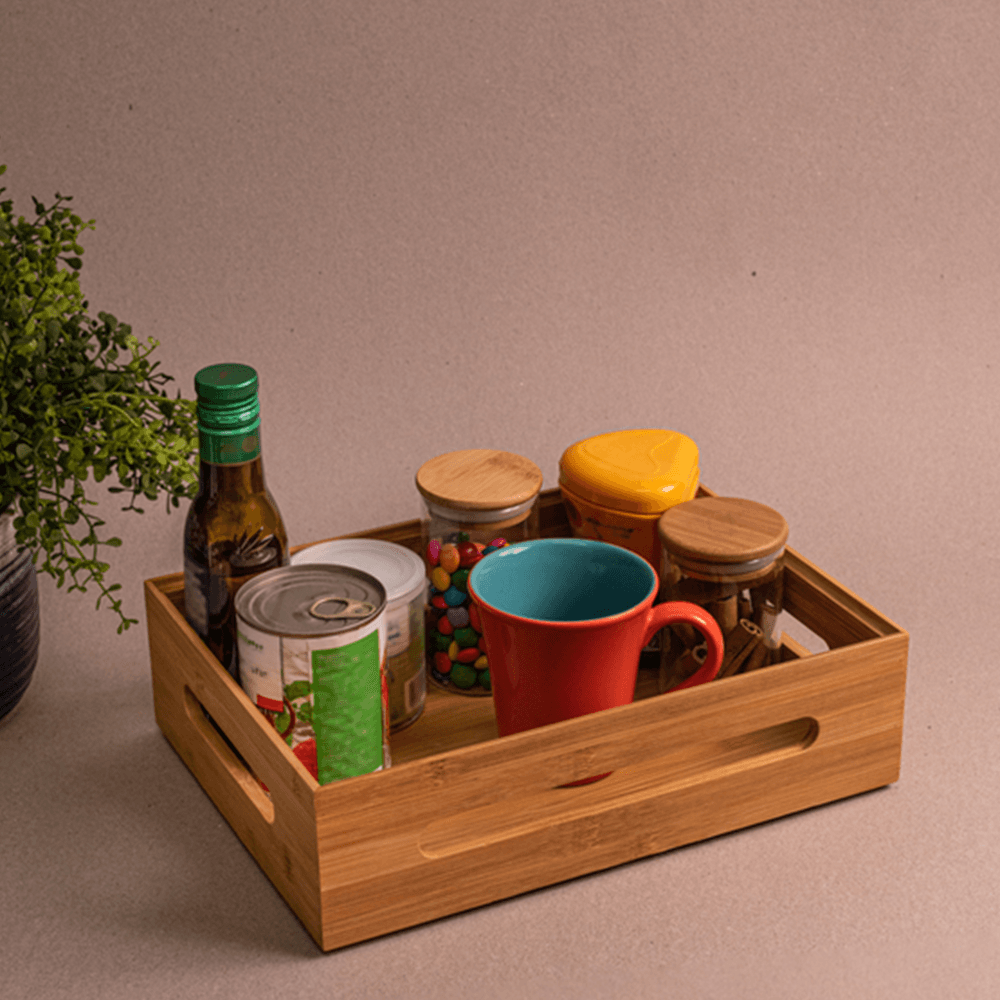 Caixa Organizadora Bambu 32X23.5X9cm - Oikos - coqueluchecasa
