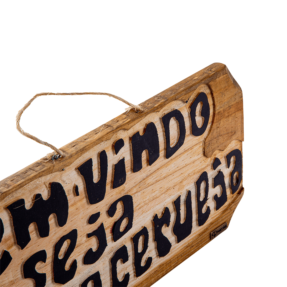 Placa Madeira Bem Vindo Seja Traga Cerveja 45X20cm - Port Sul ...