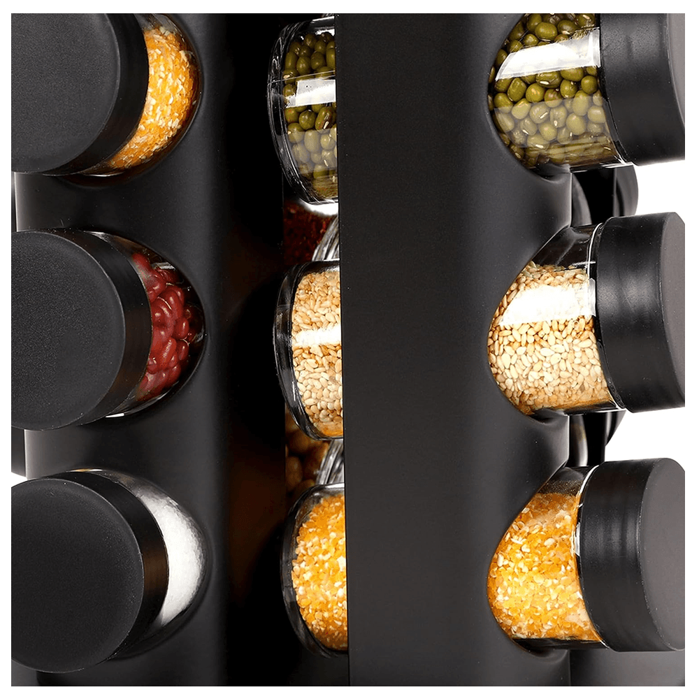 Porta Tempero Preto 16 Peças - Dolce Home - coqueluchecasa