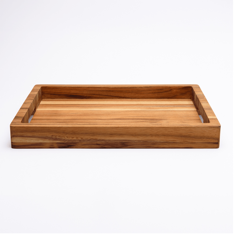 Bandeja Fortaleza M Em Madeira Teca 37.5X28.5X4.4Cm - Monte Novo ...