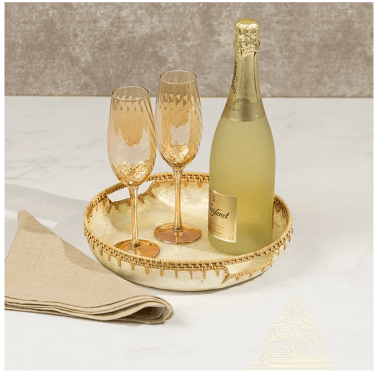 Bandeja Perla Com Alça Redonda 27Cm - Copa & Cia - coqueluchecasa